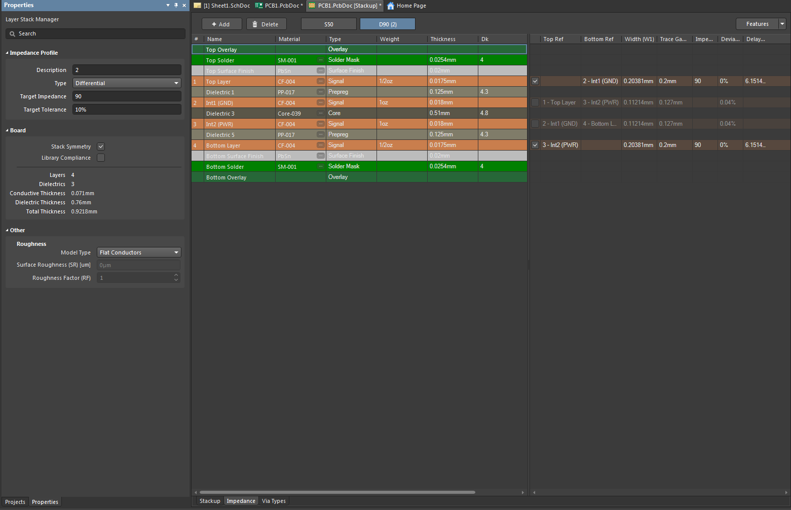 Managing a PCB Layer Stackup | Altium App StartPage